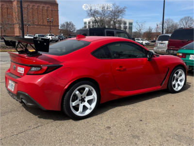 2023 Toyota GR86 with 18x8.5 35 AVID1 AV6 and 235/40R18 Continental ExtremeContact DWS06 PLUS ...