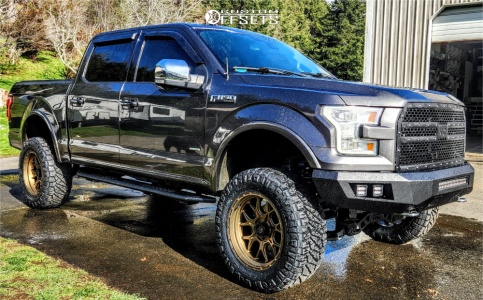 2016 Ford F-150 with 20x10 -18 Fuel Tech and 35/12.5R20 Nitto Ridge ...