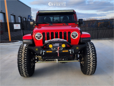 2022 Jeep Gladiator with 17x9.5 -18 Vision Inferno and 40/13.5R17 ...