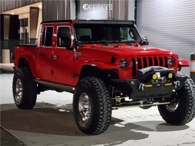 2022 Jeep Gladiator with 17x9.5 -18 Vision Inferno and 40/13.5R17 ...