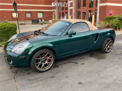 2003 Toyota MR2 Spyder with 17x8.5 45 Konig Ampliform and 215/40R17 ...