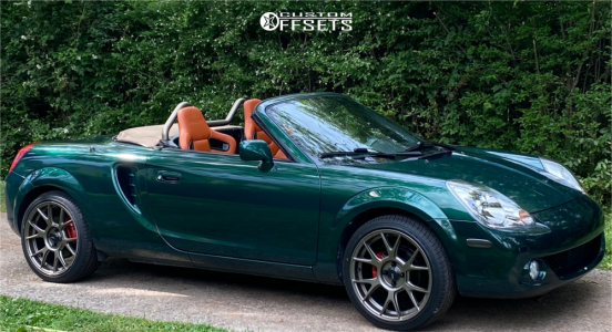 2003 Toyota MR2 Spyder with 17x8.5 45 Konig Ampliform and 215/40R17 ...