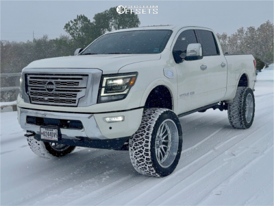 2023 Nissan TITAN XD with 24x12 -44 Hardcore Offroad Hc101 and 37/13 ...