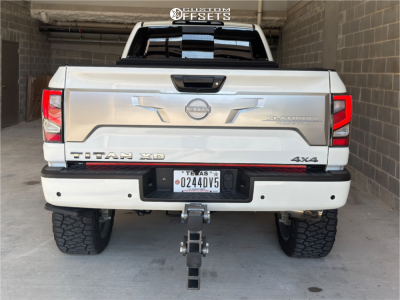 2023 Nissan TITAN XD with 24x12 -44 Hardcore Offroad Hc101 and 37/13 ...