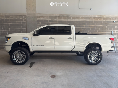 2023 Nissan TITAN XD with 24x12 -44 Hardcore Offroad Hc101 and 37/13 ...