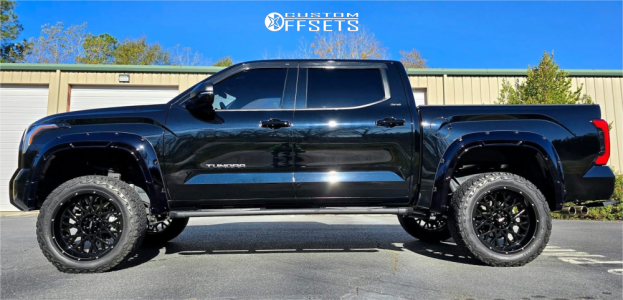 2023 Toyota Tundra with 22x10 -19 Vision Rocker 412 and 35/12.5R22 ...