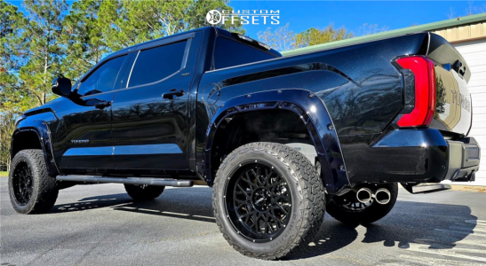 2023 Toyota Tundra with 22x10 -19 Vision Rocker 412 and 35/12.5R22 ...