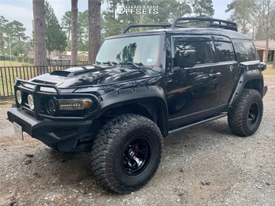 2007 Toyota FJ Cruiser with 16x10 -44 Full Throttle Ft-5096 and 35/12 ...