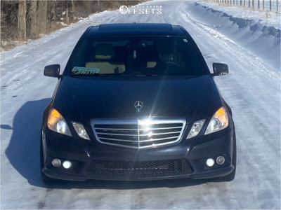 2010 Mercedes-Benz E350 with 18x8.5 35 Aodhan Aff7 and 245/40R18 Kosic ...