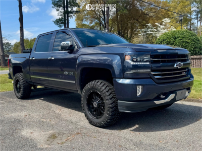 2018 Chevrolet Silverado 1500 Wheel Offset Slightly Aggressive ...
