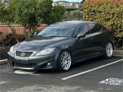 2007 Lexus IS350 with 18x8.5 35 Aodhan Ds02 and 225/40R18 Sumitomo Htr ...
