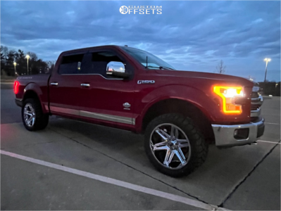 2017 Ford F-150 with 22x10 -19 Vision Razor and 33/12.5R22 Kenda Klever ...
