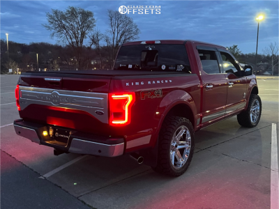 2017 Ford F-150 with 22x10 -19 Vision Razor and 33/12.5R22 Kenda Klever ...