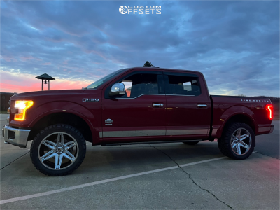2017 Ford F-150 with 22x10 -19 Vision Razor and 33/12.5R22 Kenda Klever ...
