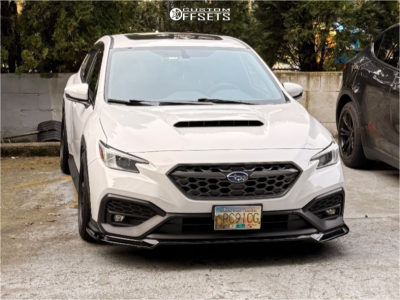 2023 Subaru WRX with 18x9.5 38 Gram Lights 57cr and 255/50R18 ...