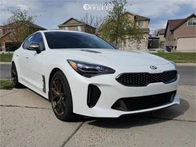 2019 Kia Stinger with 19x8.5 35 Aodhan Aff7 and 245/40R19 Lexani Lx-twenty and Stock | Custom ...