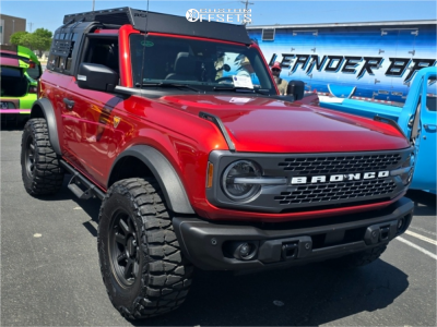 2023 Ford Bronco with 17x8.5 -10 Vision Flow and 33/12.5R17 Nitto Mud ...