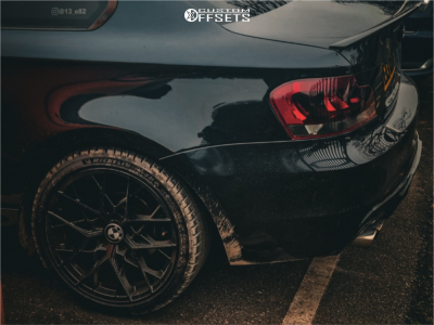 2013 BMW 128i with 18x8 34 Romac Vortex and 225/40R18 Michelin Pilot ...