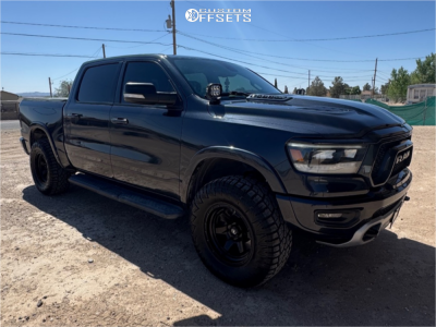 2019 Ram 1500 with 18x9 -12 Fuel Shok and 35/12.5R18 RBP Repulsor Rt ...