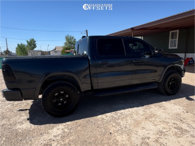 2019 Ram 1500 with 18x9 -12 Fuel Shok and 35/12.5R18 RBP Repulsor Rt ...