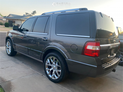 2015 Ford Expedition with 22x9.5 44 Factory Reproductions Fr52 and 285 ...