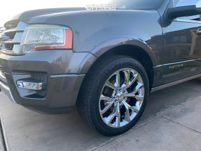 2015 Ford Expedition with 22x9.5 44 Factory Reproductions Fr52 and 285 ...