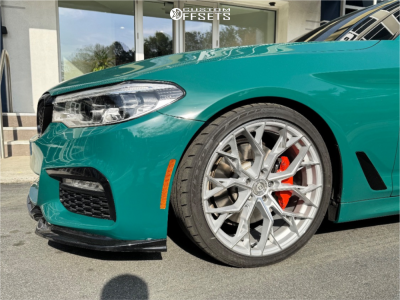 2017 BMW 540i with 20x8.5 28 Dolce Performance Aria and 245/35R20 Nitto ...