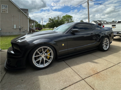 2008 Ford Mustang with 19x9.5 35 Aodhan Aff7 and 275/35R19 Lexani Lx ...