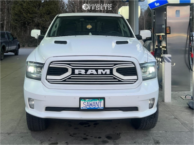 2014 Ram 1500 with 22x12 -44 GT Offroad Aggression and 35/12.5R22 AMP ...