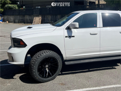 2014 Ram 1500 with 22x12 -44 GT Offroad Aggression and 35/12.5R22 AMP ...