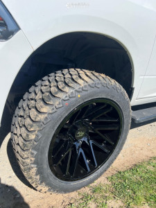 2014 Ram 1500 with 22x12 -44 GT Offroad Aggression and 35/12.5R22 AMP ...