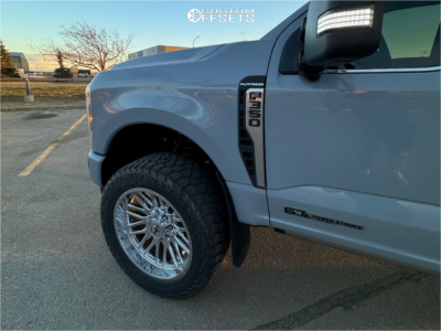 2024 Ford F-350 Super Duty with 22x10 -18 XF Offroad Xf-240 and 35/12 ...