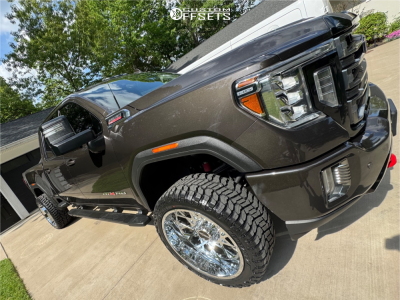 2020 GMC Sierra 2500 HD with 24x12 -51 Vision Rocker and 35/13.5R24 ...