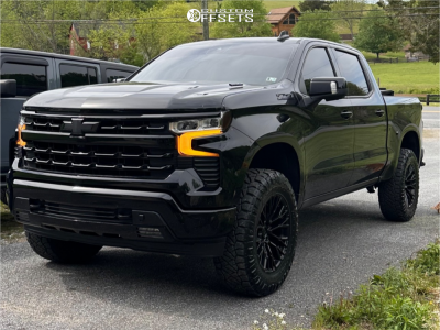 2023 Chevrolet Silverado 1500 with 20x9 1 Fuel Rebar 6 and 295/65R20 ...