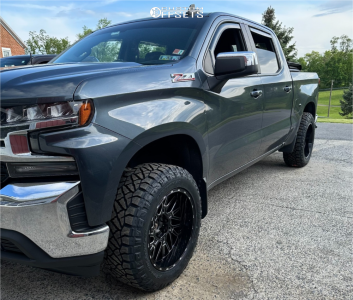 2019 Chevrolet Silverado 1500 with 20x10 -25 Vision Brawl and 275/60R20 ...
