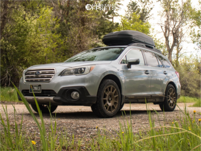2016 Subaru Outback with 18x8 35 Sparco Terra and 225/60R18 Bridgestone ...