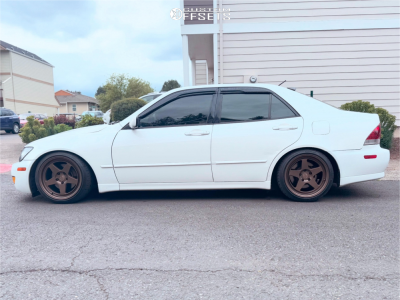 2002 Lexus IS300 with 17x9 35 Kansei Knp and 215/40R17 Nitto Neo Gen ...