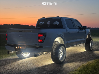 2023 Ford F-150 with 24x12 -44 Axe Offroad Kratos and 305/35R24 Venom ...