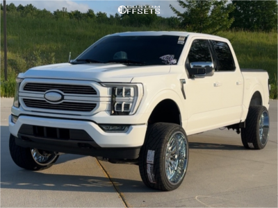 2023 Ford F-150 with 24x12 -44 Axe Offroad Kratos and 305/35R24 Venom ...