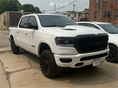 2021 Ram 1500 with 20x9 1 Fuel Rage and 265/60R20 Yokohama Geolandar X ...