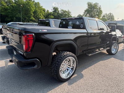 2021 GMC Sierra 1500 with 24x12 -44 KG1 Forged Clique and 35/12.5R24 ...