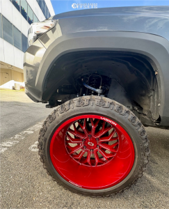 2019 Toyota Tacoma with 22x12 -51 Vision Riot and 33/12.5R22 TIS Tt1 ...