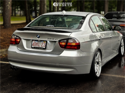 2006 BMW 325xi with 18x9 22 Kansei Astro and 245/35R18 Continental ...