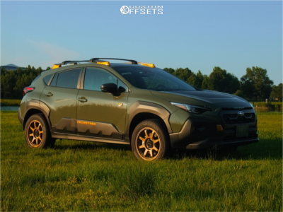 2025 Subaru Crosstrek with 17x8 30 Vision Flow and 225/60R17 Yokohama ...