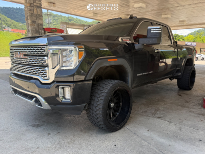 2021 GMC Sierra 2500 HD with 24x14 -76 TIS 547b and 33/14.5R24 TIS Tt1 ...