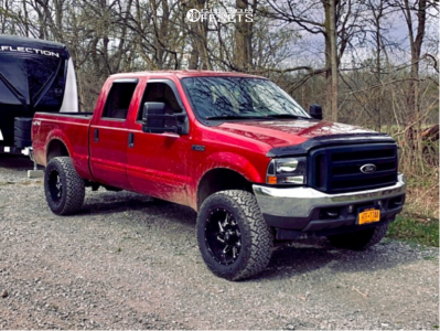 2001 Ford F-250 Super Duty Wheel Offset Aggressive > 1" Outside Fender ...