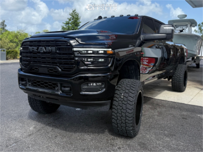 2025 Ram 2500 with 22x12 -44 KG1 Forged Clockwork and 37/12.5R22 Mickey ...