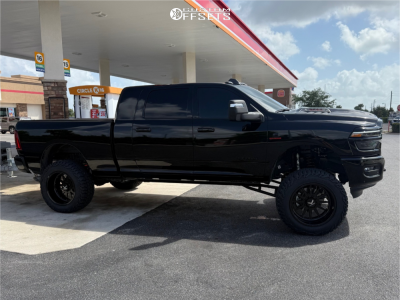 2025 Ram 2500 with 22x12 -44 KG1 Forged Clockwork and 37/12.5R22 Mickey ...