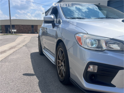 2018 Subaru WRX with 17x8 35 AVID1 Av32 and 225/50R17 Road Hugger Gt ...