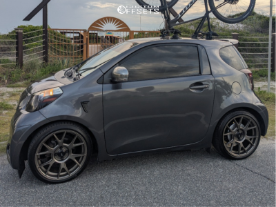 2012 Scion IQ with 17x8 45 Konig Ampliform and 205/40R17 Lexani Lxuhp ...